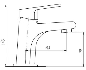 RAV Slezák CO126.0 - Umyvadlová baterie COLORADO 14,3 cm lesklý chrom