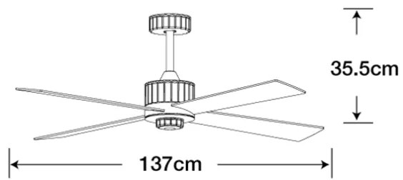 Lucci air 213170 - LED Stropní ventilátor NEWPORT wenge/hnědá + dálkové ovládání