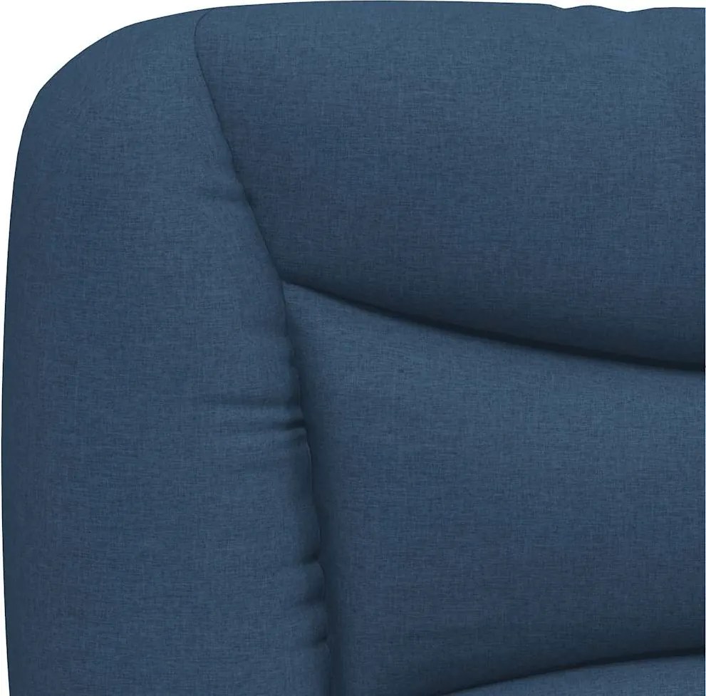 Postel s matrací Hvar modrá 90 x 190 cm textil 3208505