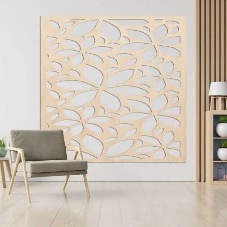 Květinový dřevěný panel na zeď - Moderní dekorace | SENTOP PR0281