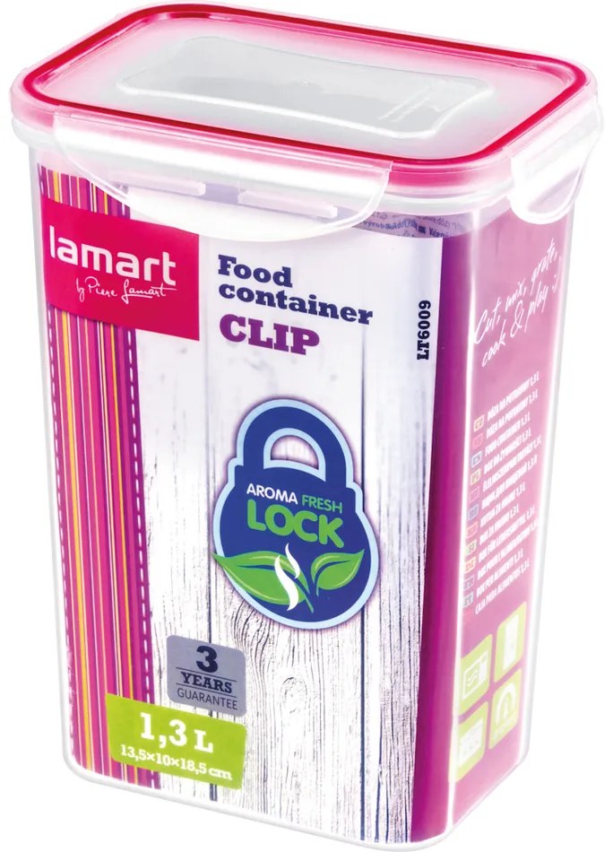 Lamart LT6009 dóza Clip, 1,3 l, 1,3 l