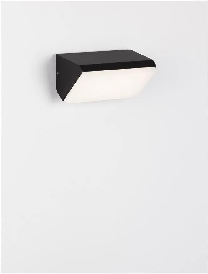 NV 9492610 Venkovní nástěnné svítidlo ZENON antracitový hliník a matný akryl LED 10W 3000K 220-240V 114st. IP65 - NOVA LUCE