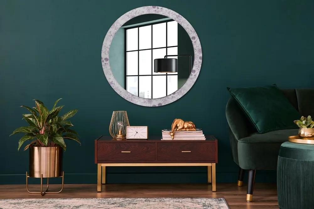 Kulaté dekorativní zrcadlo Lebky fi 90 cm