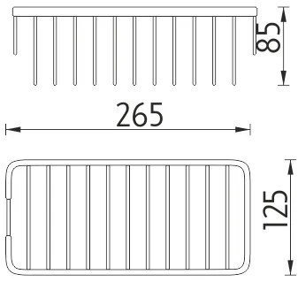 Nimco Drátěná polička - OP 113N-26