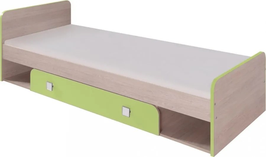 Casarredo DUO D9 postel 80x200 cm santana/zelená