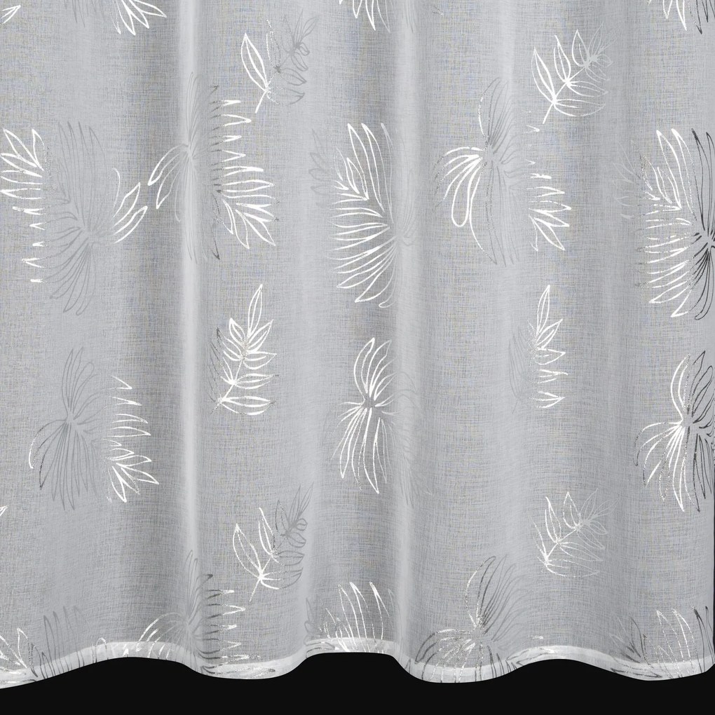 ZÁCLONA NA KROUŽCÍCH CAPRI 140X250 CM VZOROVANÁ