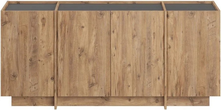 Komoda v dekoru borovice s dírou na kabely v přírodní barvě 180x80x45 cm Dorma – Kalune Design