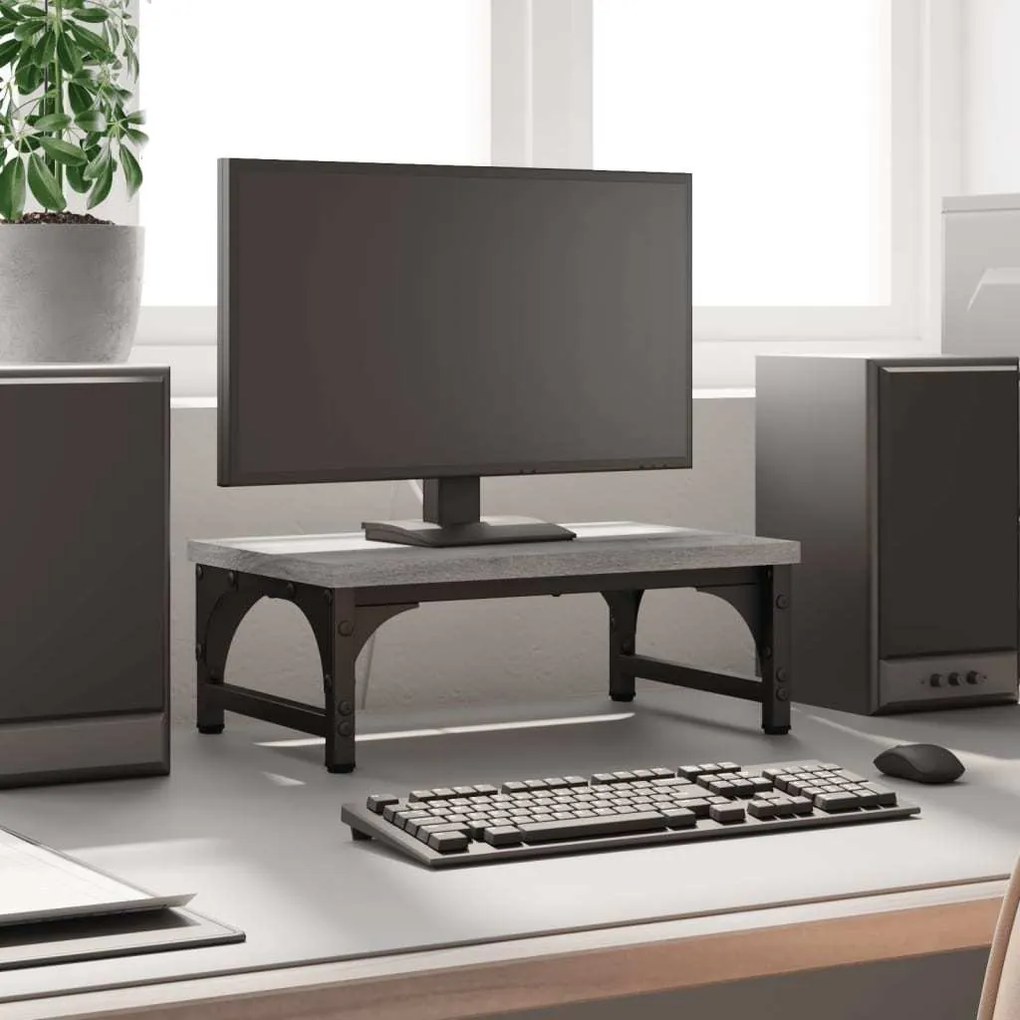 vidaXL Stojan na monitor 37 x 23 x 14 cm kompozitní dřevo [833998] Barva: kouřový dub