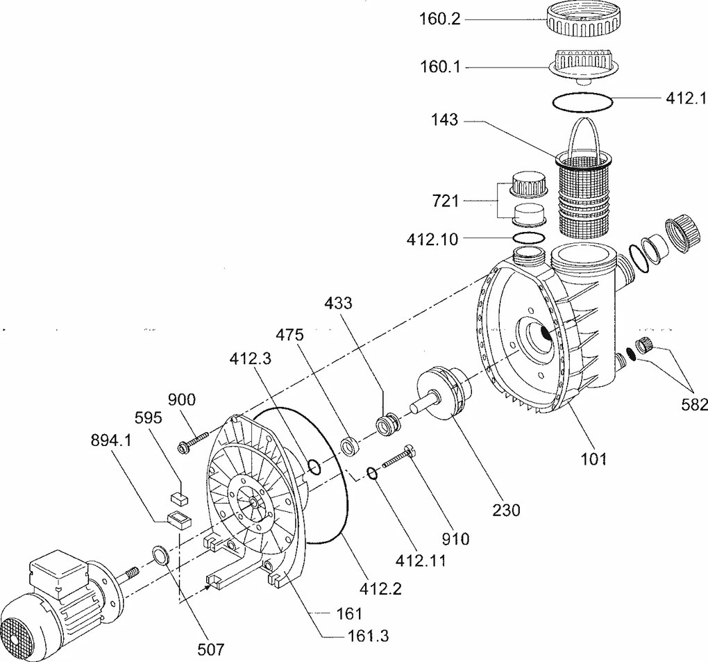 Badu Teflonový šroub čerpadla Aqua Plus 4,6,8,11