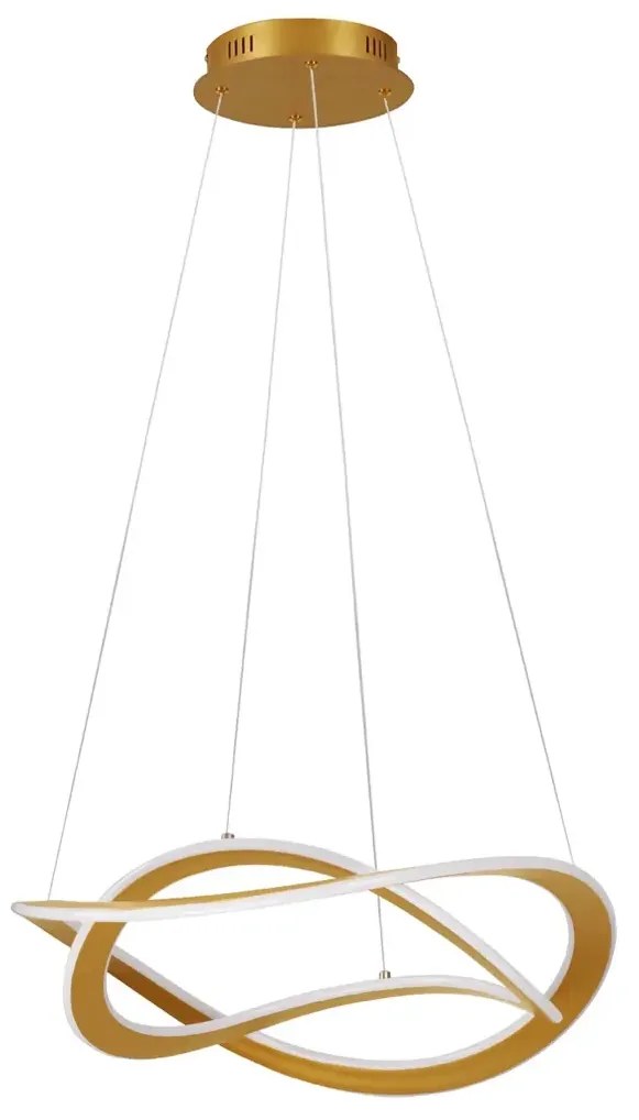 Designový lustr Celestia zlatá