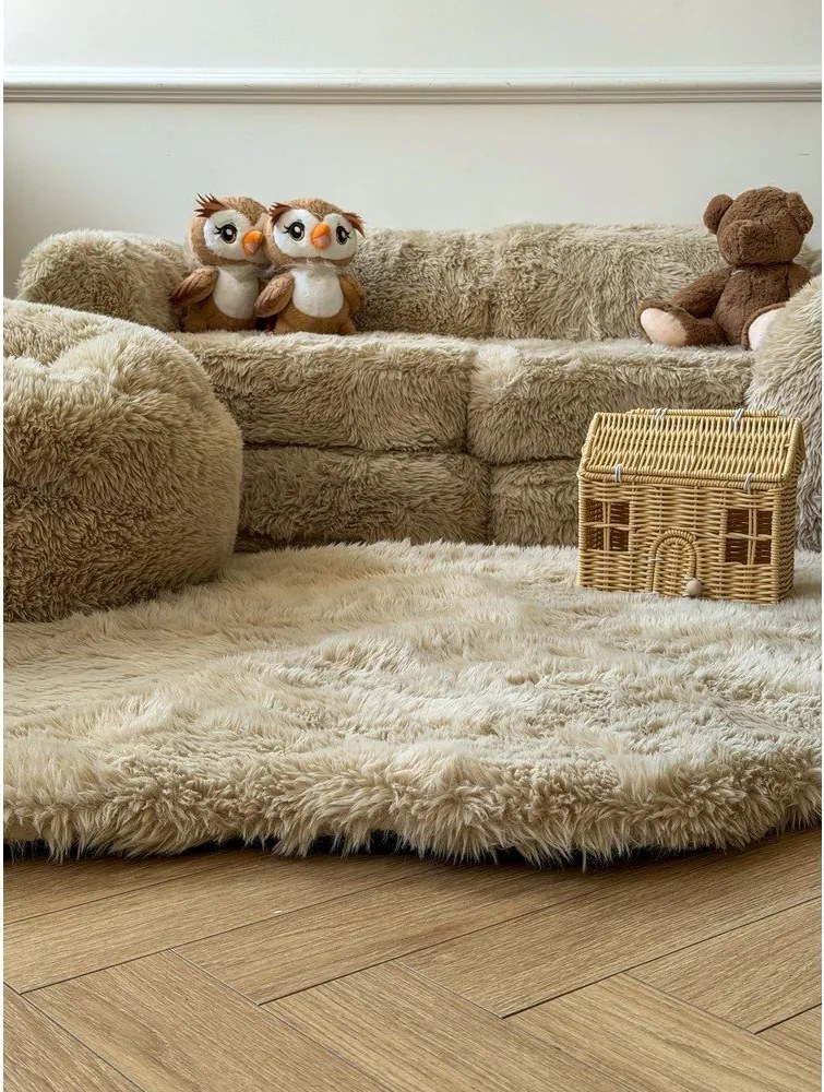 Dětské křesílko ve světle přírodní barvě Mammoth – Meowbaby