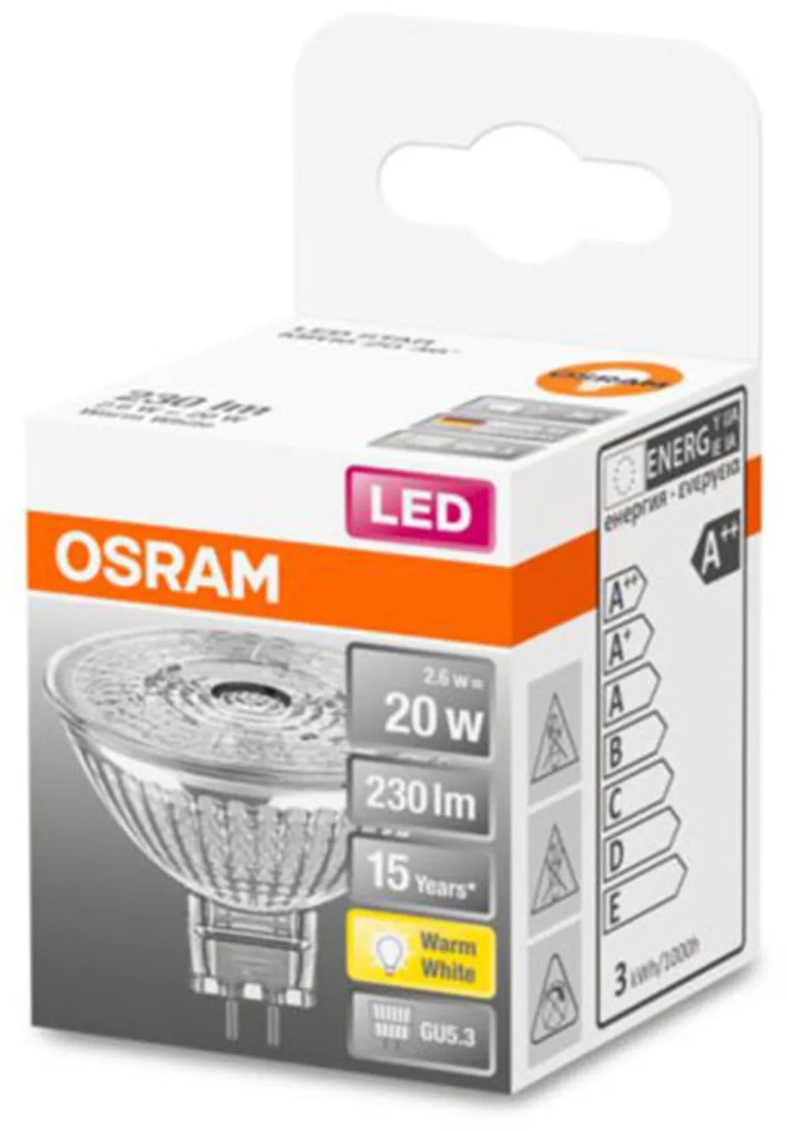 Osram LED sklo reflektor Star GU5,3 2,6W 2 700 K