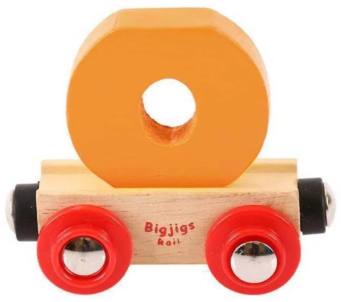 Bigjigs Rail Vagónek dřevěné vláčkodráhy Písmeno D