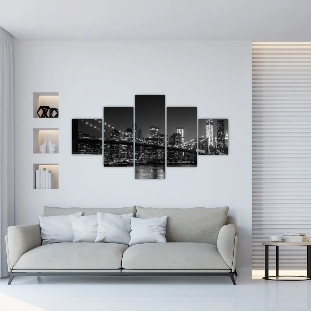 Obraz Brooklyn mostu v New Yorku (125x70 cm)