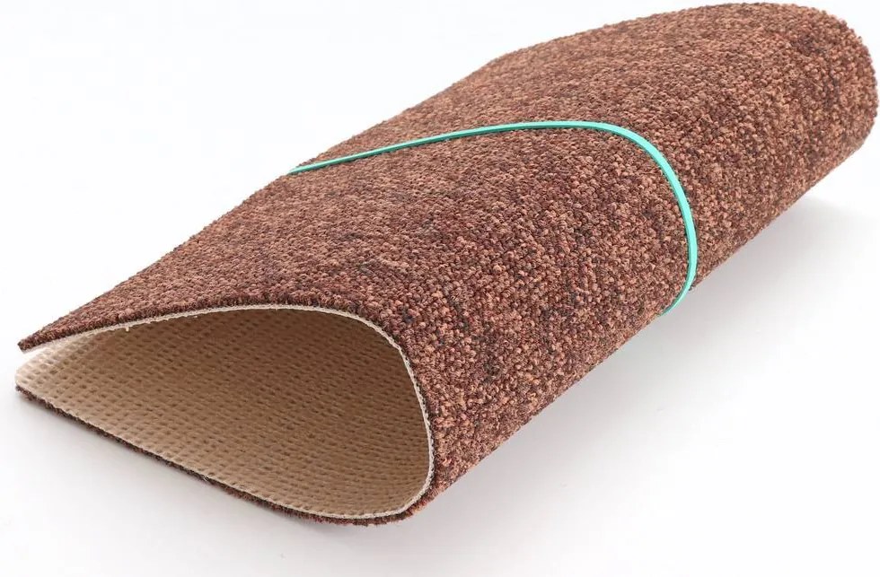 Condor Carpets, Metrážový koberec Extreme 293, zátěžový, na míru, šíře 4m,5m, hnědá, ab (mřížka), chodba / předsíň