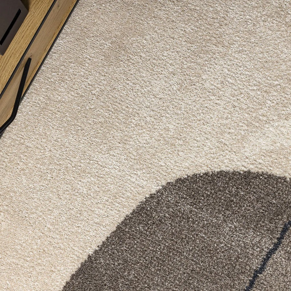 Dywany Łuszczów, Kusový koberec Fusion 0808 cream/l. beige, 160x220, béžová, kancelář