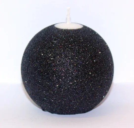 Svíčka Glamour koule 6 černá