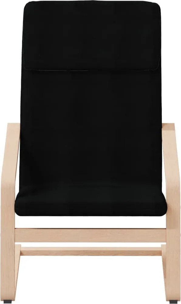 Relaxační křeslo s podnožkou černé textil 3154416