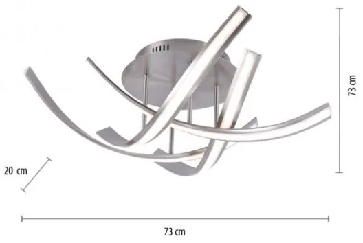Paul Neuhaus 6474-55 - LED Stmívatelný přisazený lustr LINDA 4xLED/7W/230V