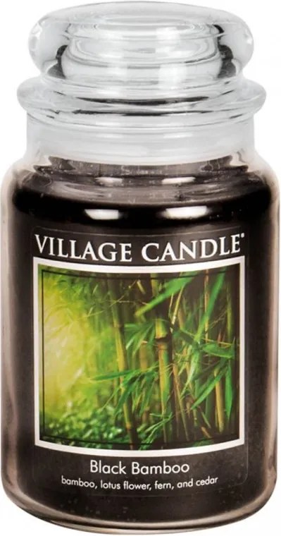 Village Candle Vonná svíčka Black Bamboo - Bambus, 602 g