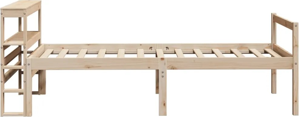 Postel s čelem pro seniory 90 x 190 cm masivní borovice 3305851