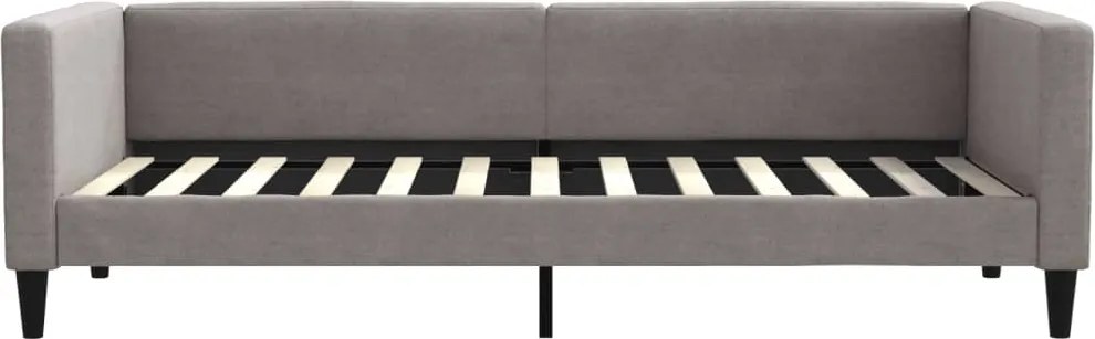 Válenda s přistýlkou a zásuvkami taupe 90 x 200 cm textil 3196617