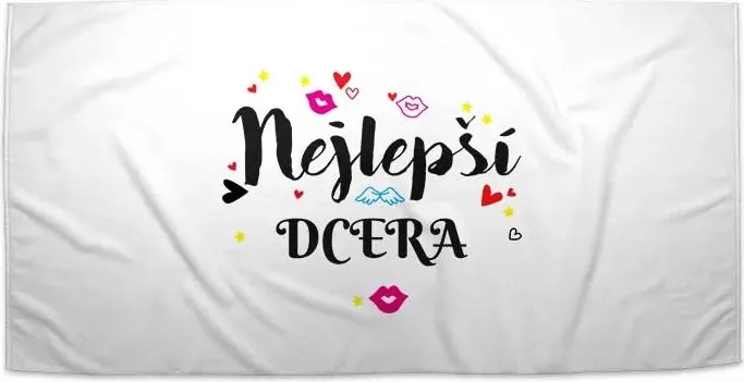 Sablio Ručník Nejlepší dcera - 70x140 cm