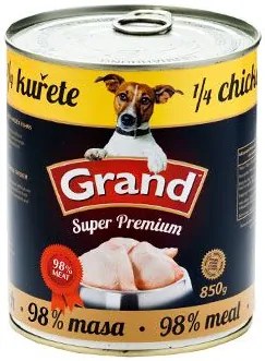 Jeseničan s.r.o. GRAND konz. pes Extra s 1/4 kuřete 850g