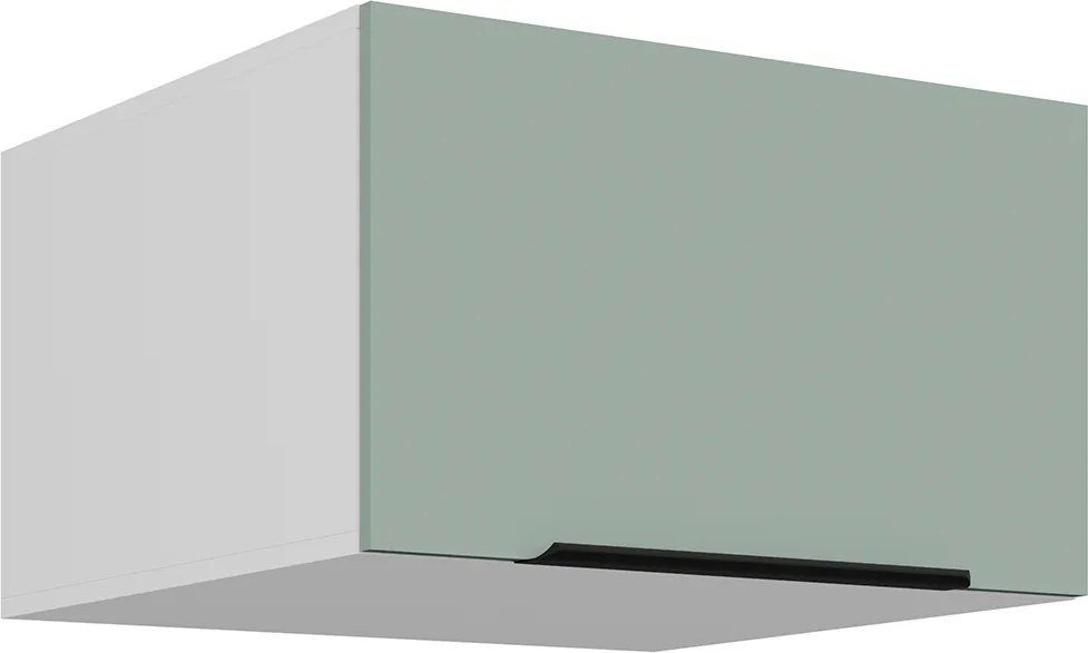 ARIA sb | horní skříňka 60 NAGU-36 1F výklopná | 60 cm | HLUBOKÁ | ANTI FINGERPRINT povrch | bílá/aquamarine