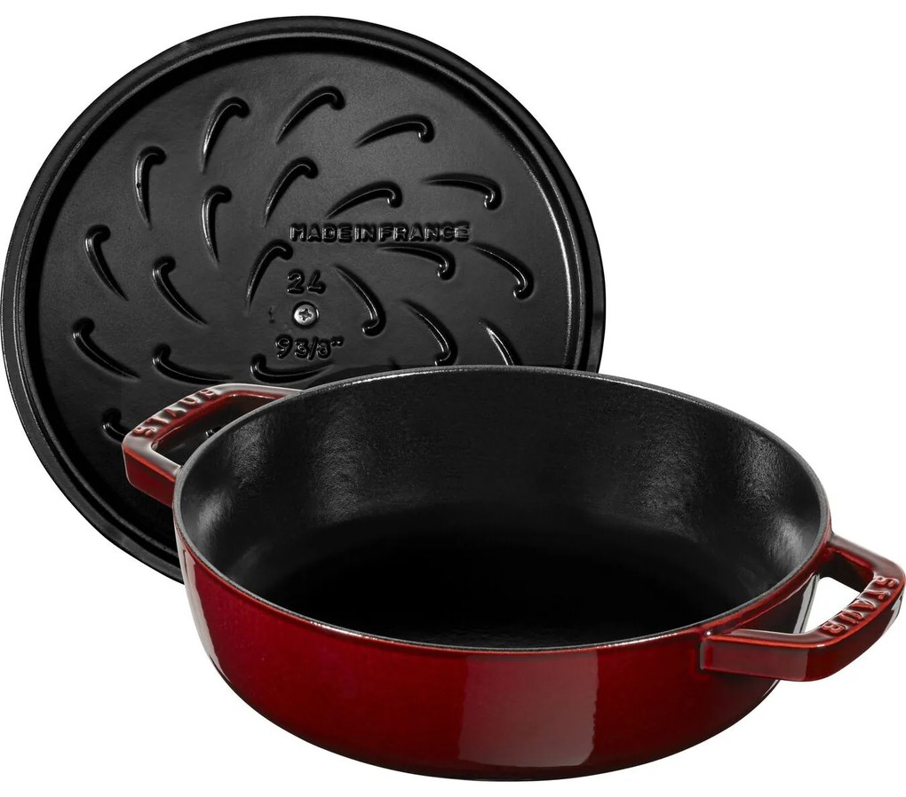 Staub Chistera kastrol s poklicí 24 cm/2,4 l grenadina, 12612487