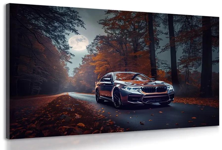 Obraz BMW v úplňku měsíce