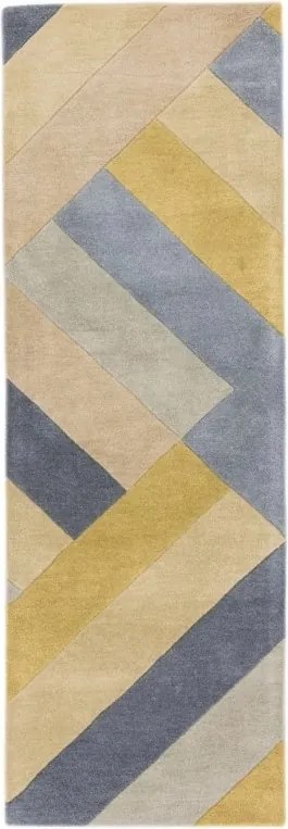 Žlutý koberec Jigsaw Ochre Grey Rozměry: 120x170 cm