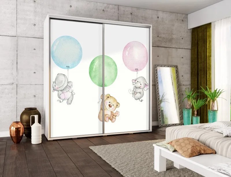 Šatní skříň PENELOPA 205 Balónky 2