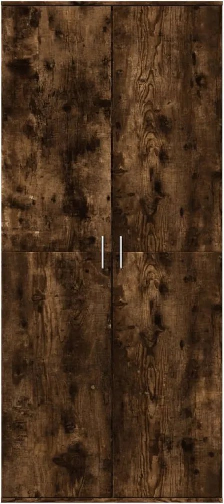 Skříň highboard kouřový dub 80 x 35 x 180 cm kompozitní dřevo 3276655