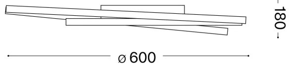 Ideal Lux - LED Stm. stropní svítidlo OZ LED/48W/230V pr. 60 cm CRI 90 zlatá