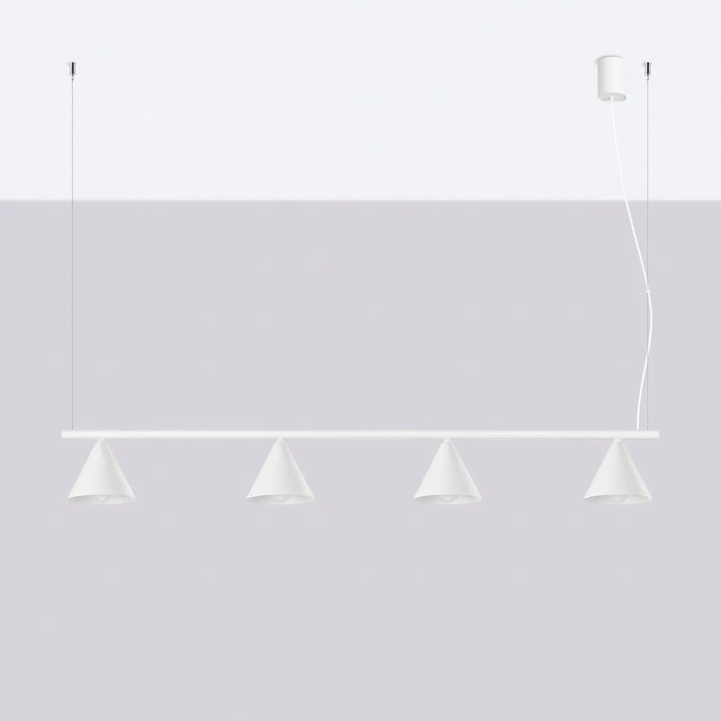 Sollux Lighting Lustr NOX 4L bílý