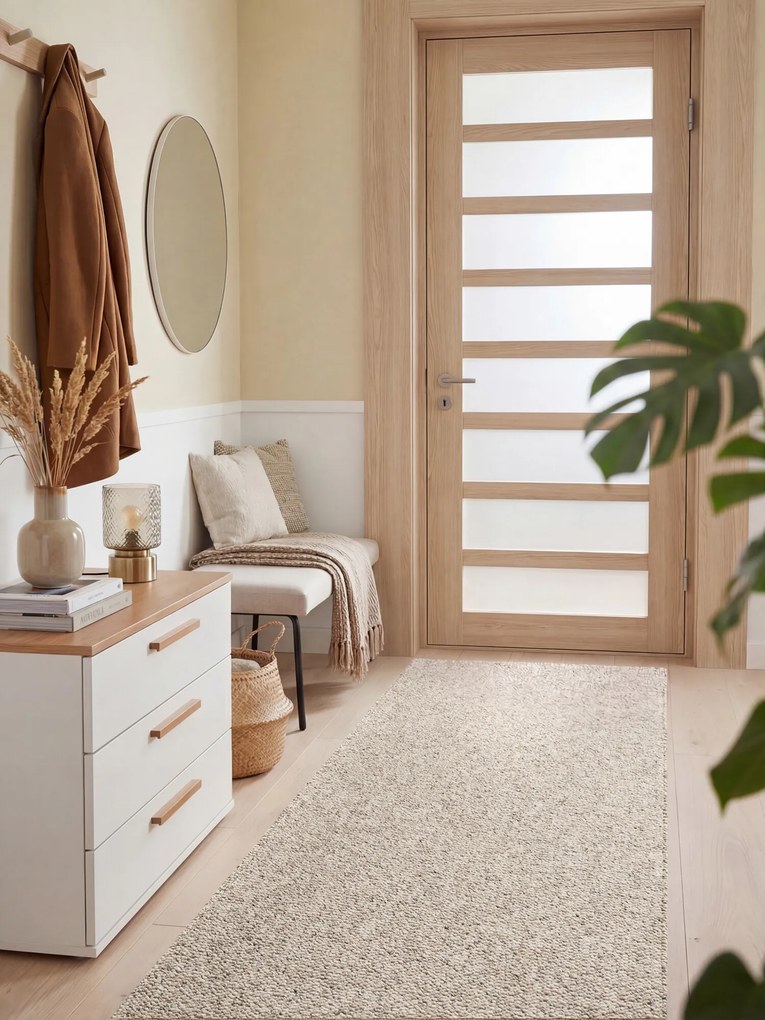 ELLE Decoration, Běhoun Wolly Ultra 106230 Dark Cream z kolekce Elle, 80x240, béžová, ložnice