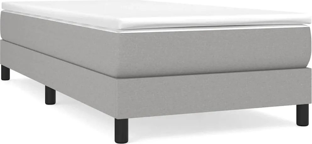 Rám postele s boxspringem světle šedá 80 x 200 cm textil 3120468