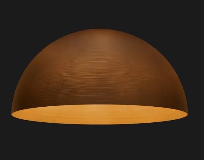 Doxis Dome 900 textured Závěsné led designové svítidlo Barva: Bílá/zlatá matná, Chromatičnost: 3000K Push dim