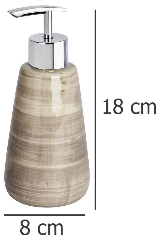 Wenko Béžový dávkovač mýdla  Pottery sand 360 ml