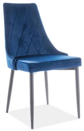 Jídelní židle Tilda (modrá + šedá). 1050922