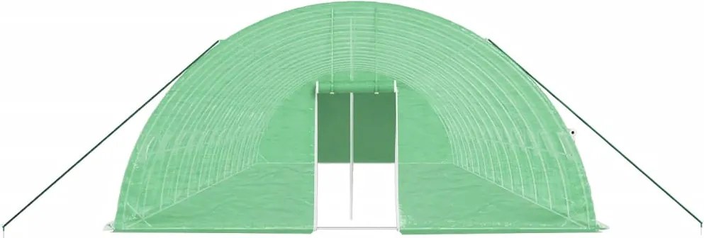 Skleník s ocelovým rámem zelený 84 m² 14 x 6 x 2,85 m 3188110