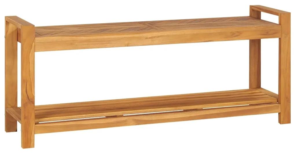 325276 vidaXL Lavice 120 cm masivní teakové dřevo