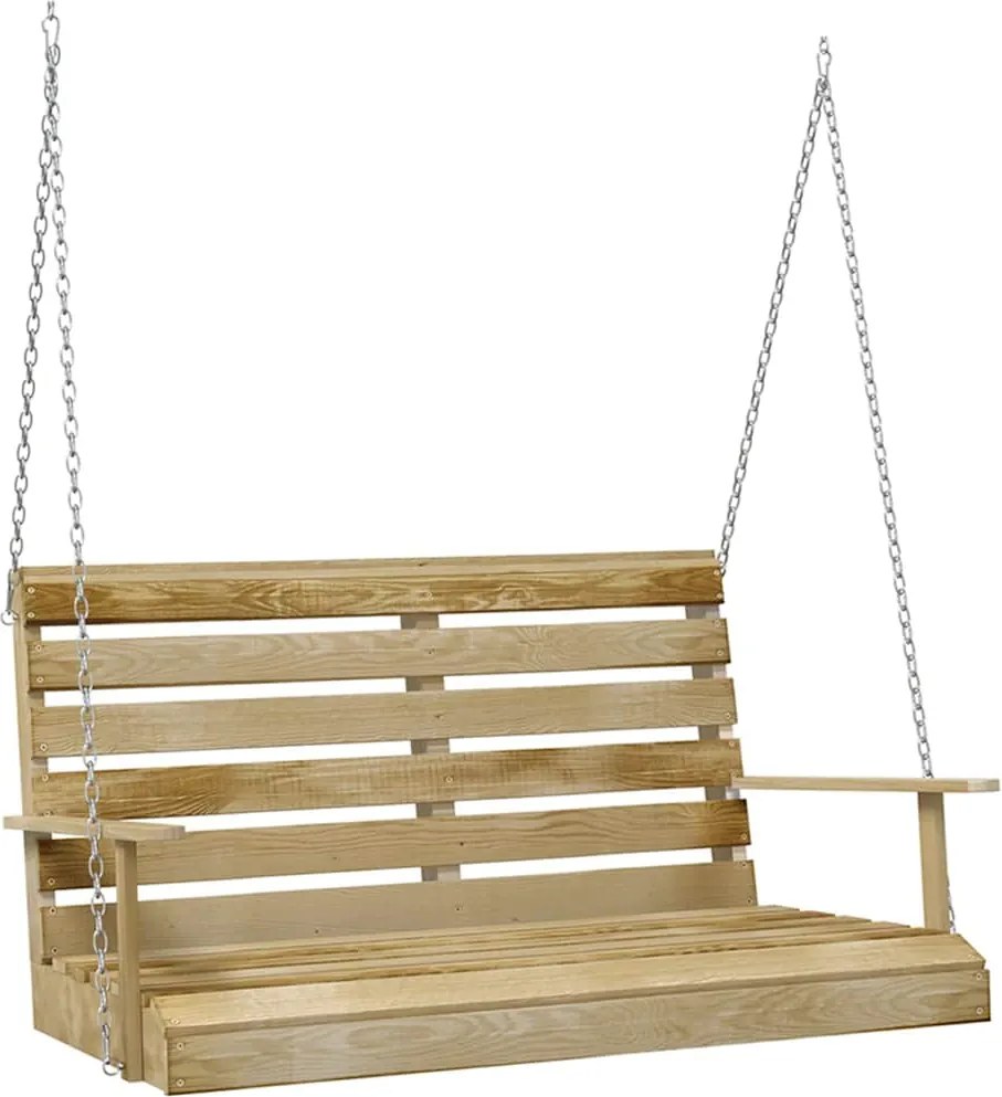 Houpací lavice 110 cm impregnované borové dřevo 318397