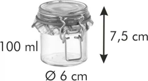 TESCOMA Zavařovací sklenice s klipem DELLA CASA 100 ml