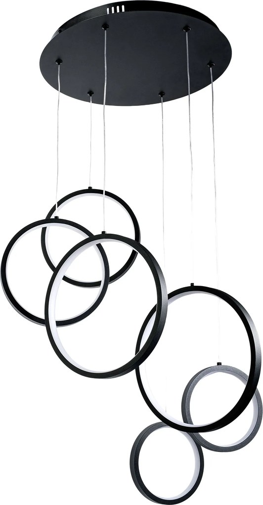 Toolight Rea, ZÁVĚSNÁ STROPNÍ LAMPA APP1921-CP BLACK, OSW-66064