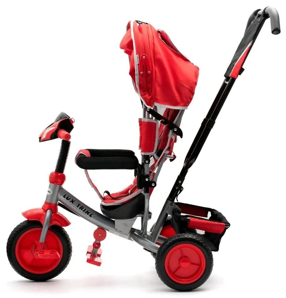 BABY MIX Dětská tříkolka s LED světly Baby Mix Lux Trike růžová