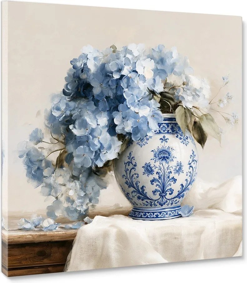 Tištěný obraz na plátně 60x60 cm Porcelain Vase – Styler