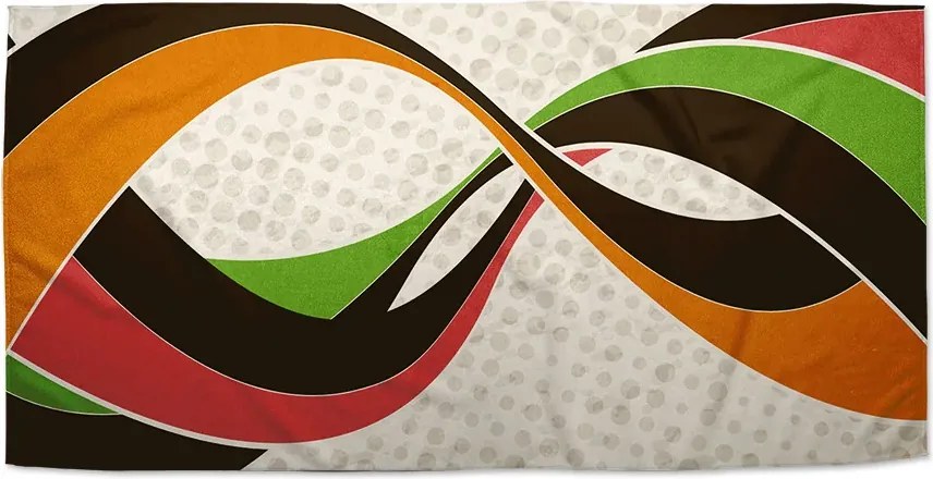 Sablio Ručník Retro abstrakce - 70x140 cm