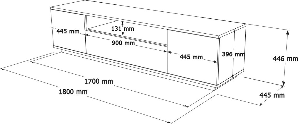 Sada nábytku do obývacího pokoje Fr 17 borovice Atlantic/bílá